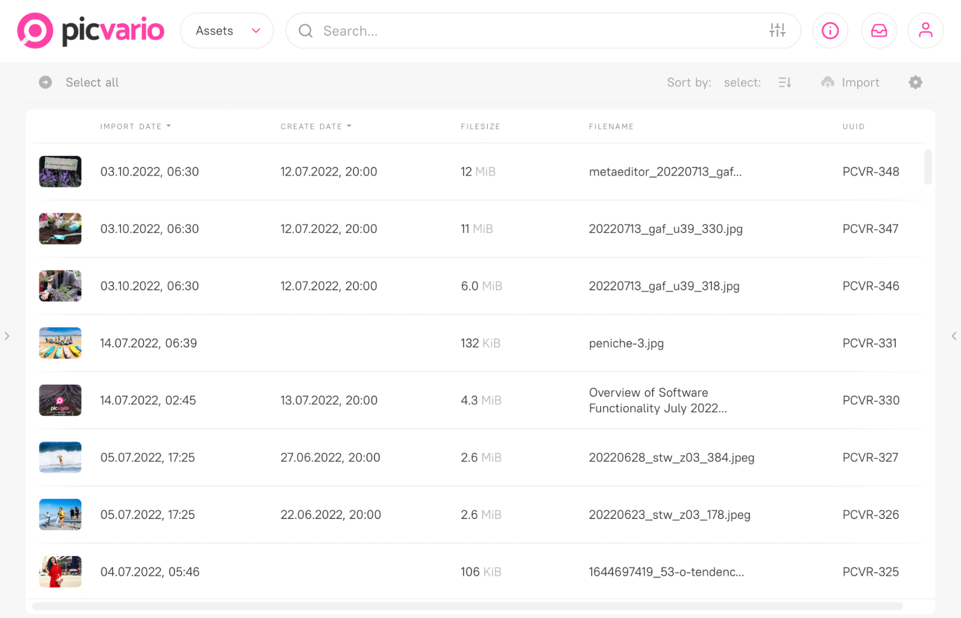 Update Picvario 2.7 September 2022 - New Release